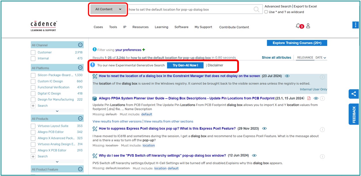 New GenAI Feature in Cadence Learning and Support Portal - Learning and Support - Cadence Blogs ...