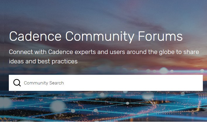 Collaborative Learning with Cadence Community Forums - Learning and Support - Cadence Blogs ...