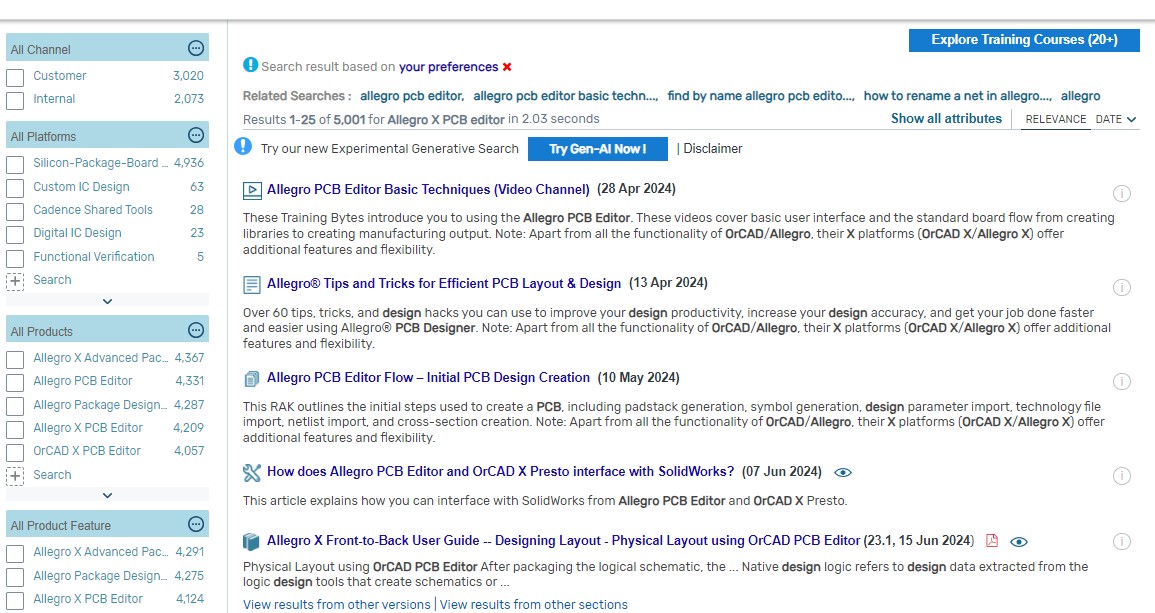Training Insights - Effective Use of Filters to Narrow Down Search ...