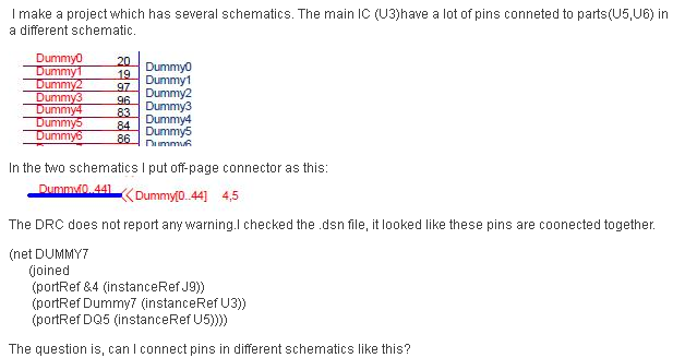 Capture CIS problem: bus & off-page connector - PCB Design - PCB Design ...