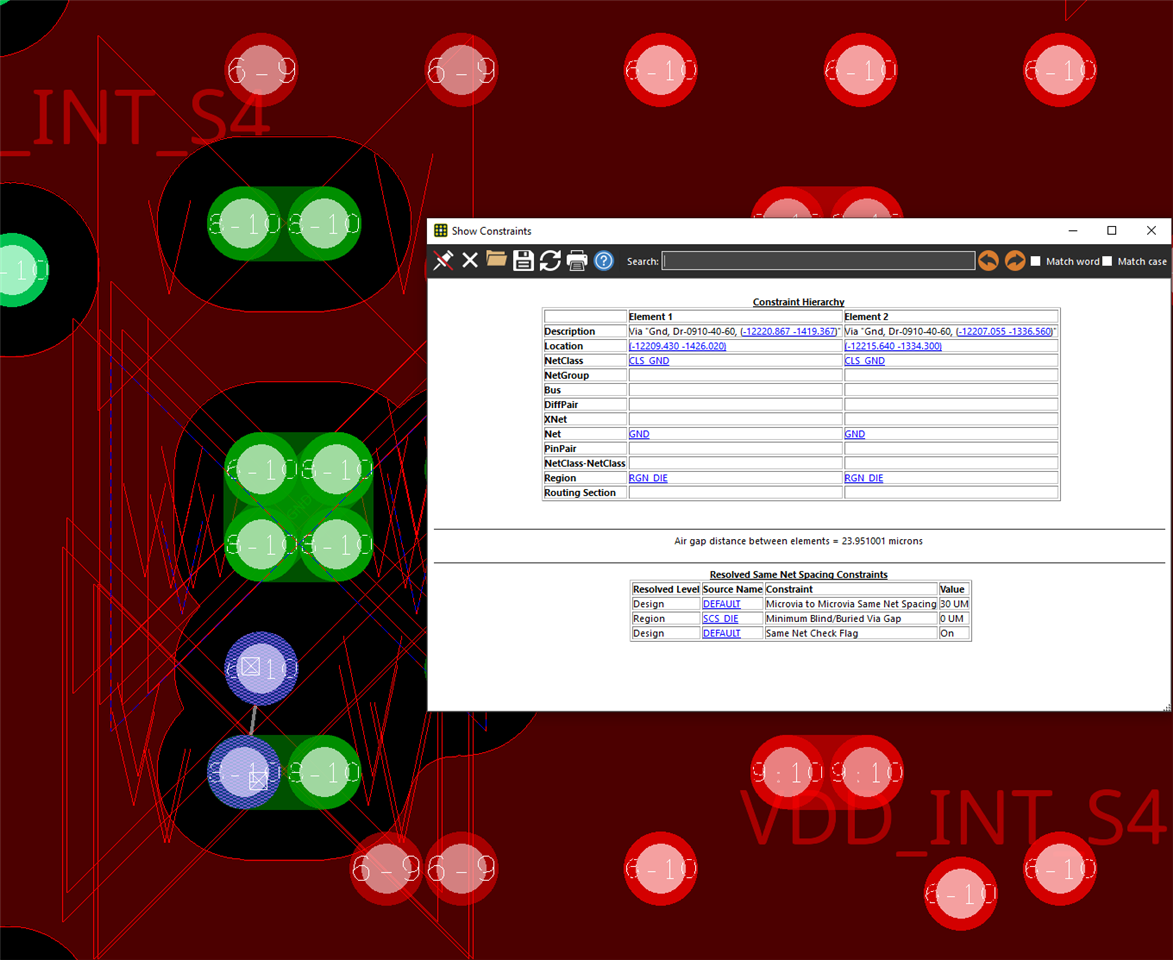 How To Check Same Net Spacing For Microvias IC Packaging And SiP Design PCB Design Cadence 