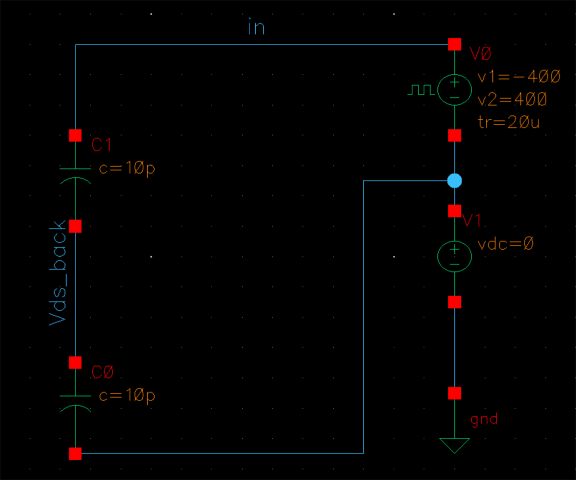 Error in series capacitor voltage sharing during spectre simulation - Custom IC Design - Cadence ...